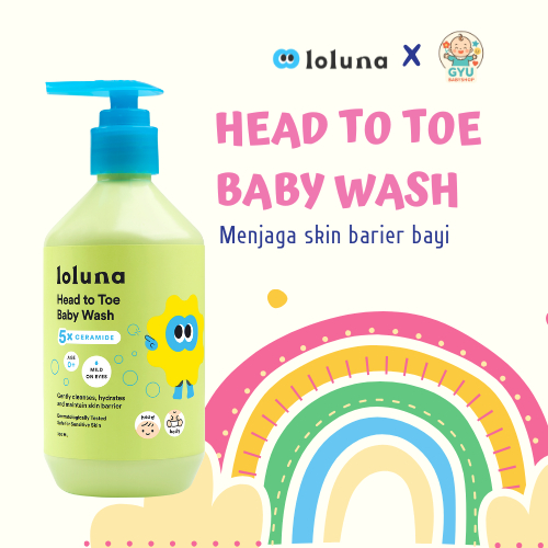 Jual Loluna Head To Toe Baby Wash 300ml 5x Ceramide | Shopee Indonesia