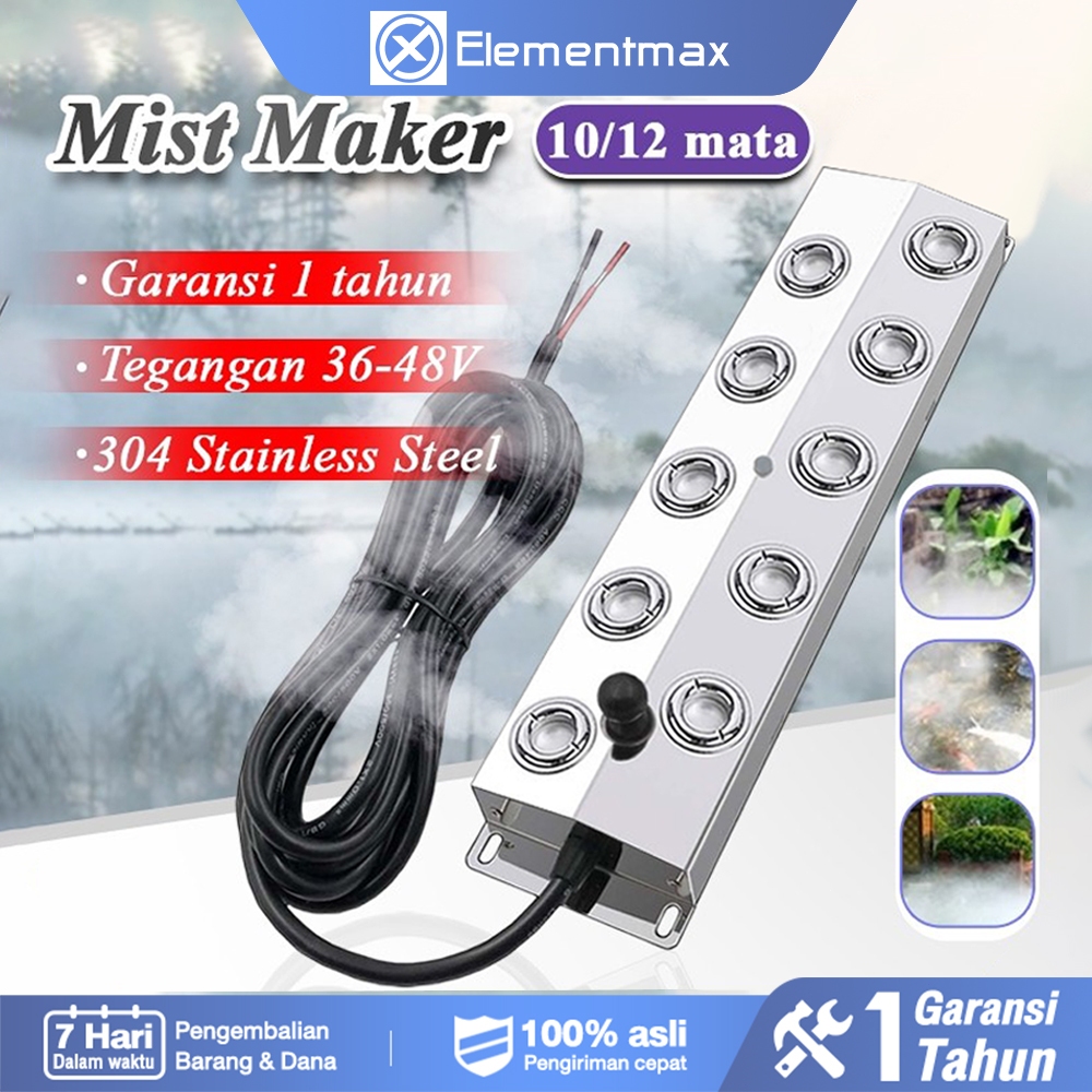 Jual Elementmax Mist Maker Ultrasonic 6/10 mata Pengkabut Pengembun ...