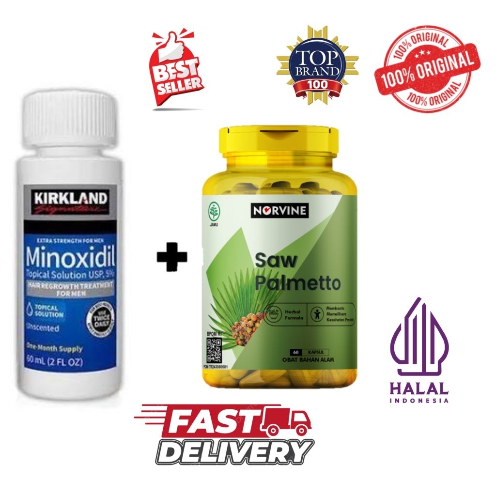 Jual [Paket] Norvine Saw Palmetto anti DTF Original BPOM Halal Jamu ...