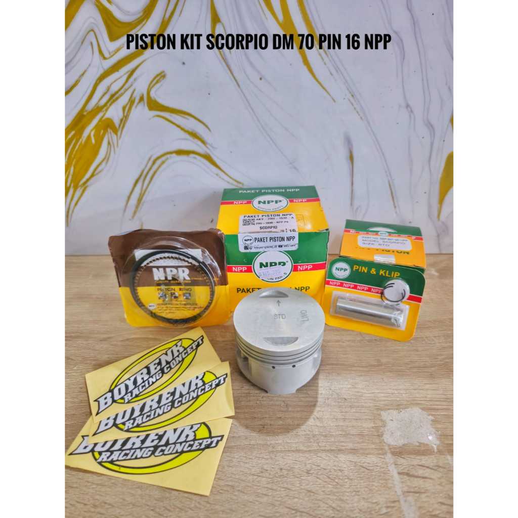 Jual PISTON KIT SCORPIO PIN 16 OVZ STD-50-100-150-200 NPP- BOYRENK ...