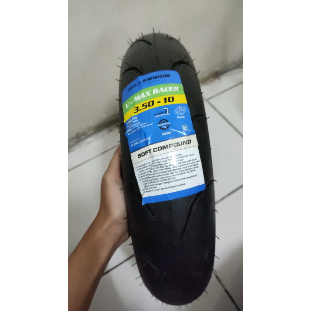 Jual Ban Motor MILLENIUM Tipe Vmax, Vmax Racer, All Size 3.50-10 ...