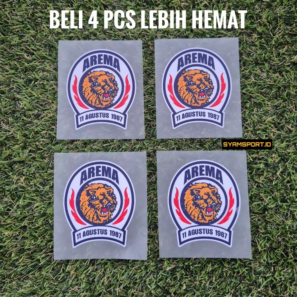Jual Logo Arema Singa Bertindik Sablon DTF FULL HD Jelas Tinggal Press ...