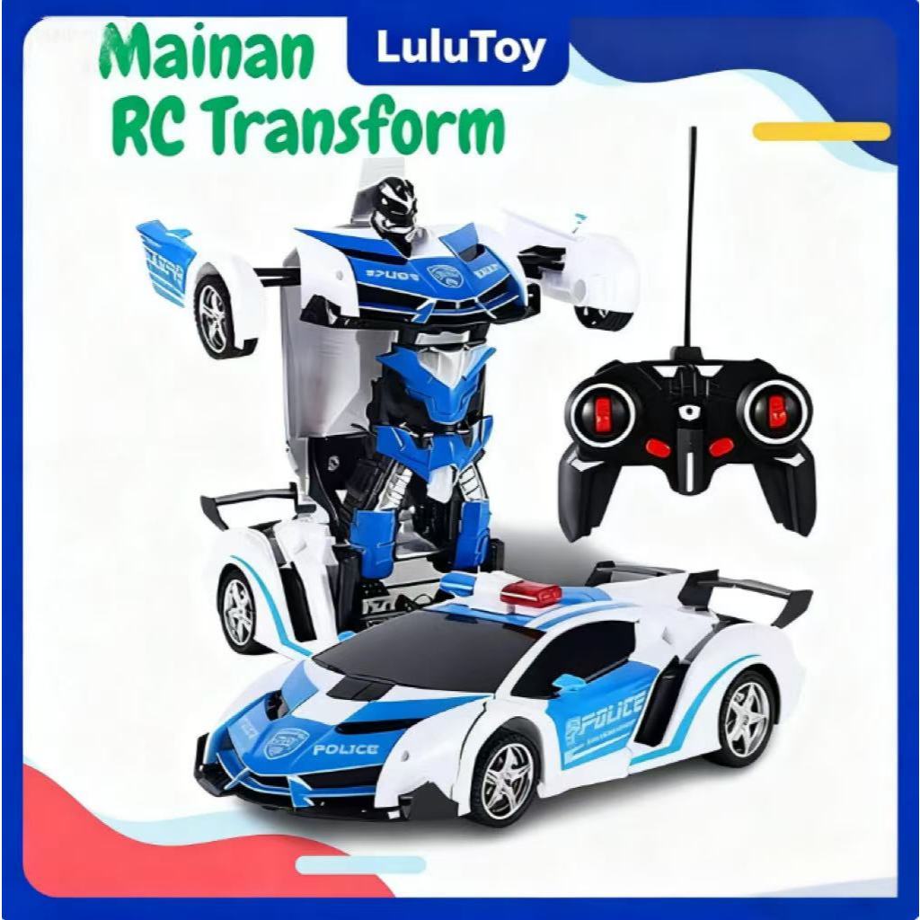 Jual LuluToy Robot Polisi Transformer/Robot Mobil Transformer 2-in-1 ...