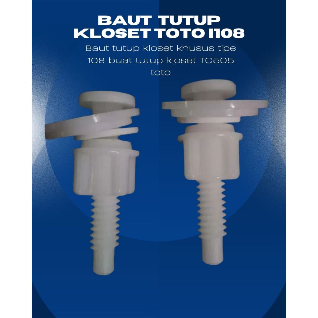 Jual 1 Set Baut untuk Tutup Dudukan Kloset TOTO I108 TOTO TC505SW ...