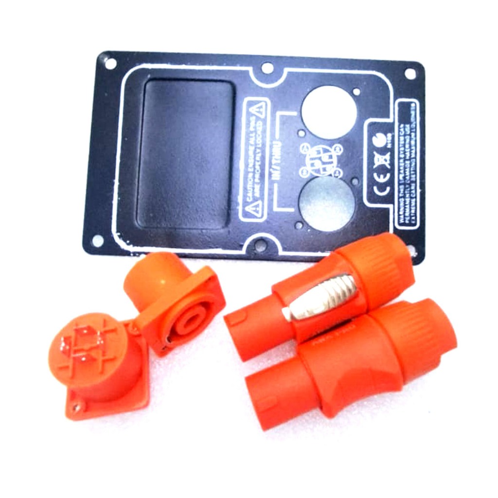 Jual Set Panel Speakon Speaker ( Plat Besi Datar 9x14,5cm.)+2 Jek ...