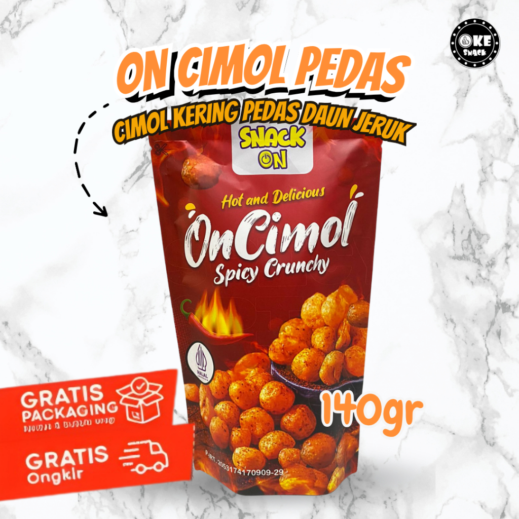 Jual Snack On Cimol Spicy Crunchy Cimol Kering 140gr | Shopee Indonesia