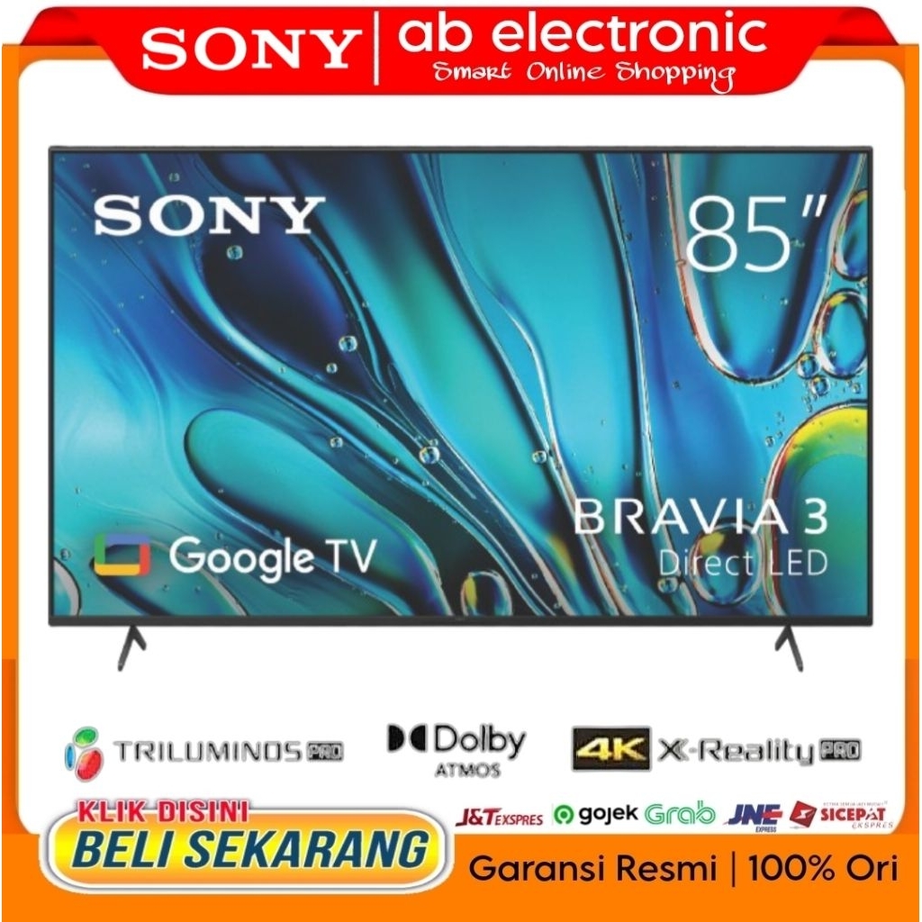 Jual Sony | K-85S30 | Bravia 3 | UHD 4K | Google TV | HDR | Dolby ...