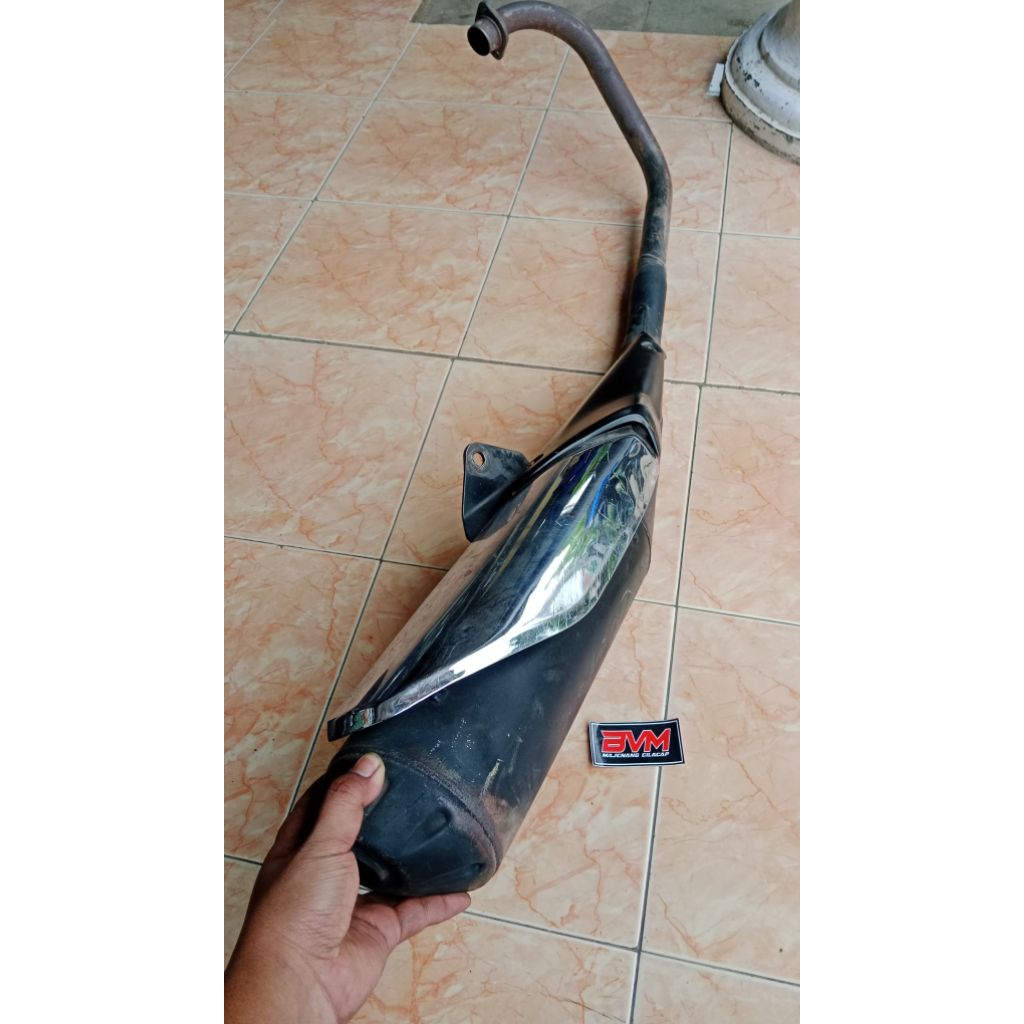 Jual Knalpot Mp mono ori copotan suara standar | Shopee Indonesia