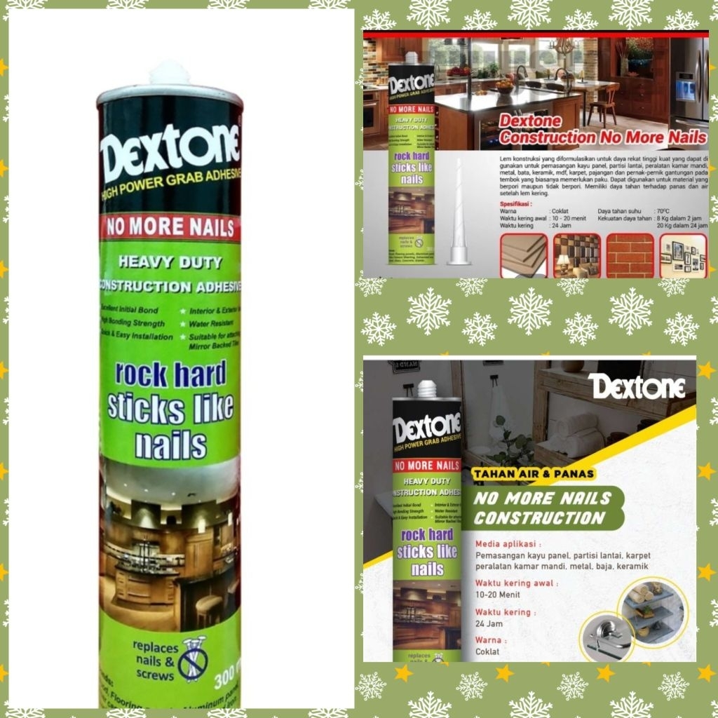 Jual Dextone no more nails,lem kaca,aluminium,lem kayu,lem panel,lem ...