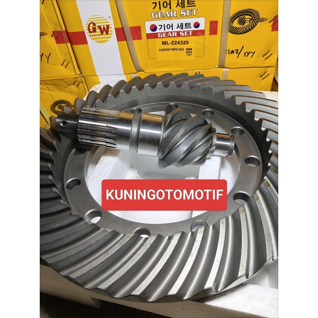 Jual GEAR SET/CROWN WHEEL GW KOREA CANTER 125HDX/136HDX/EURO-2/EURO-4 ...