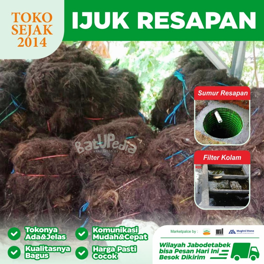 Jual Ijuk Ball Besar – Media Filter Resapan Septic Tank, Sumur Serapan ...