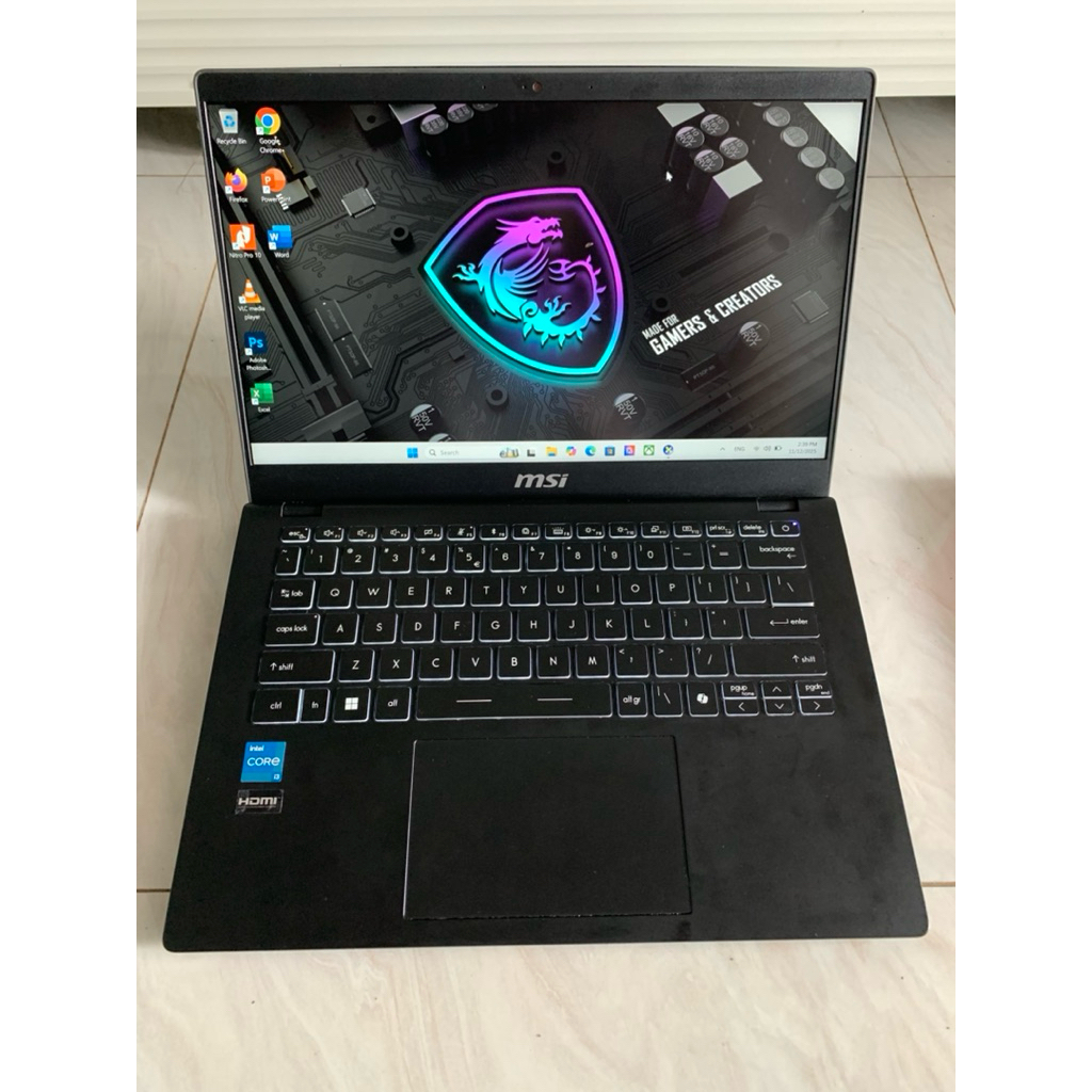 Jual Laptop MSI Modern 14 C12MO Garansi Resmi aktif sampai Sepetember ...