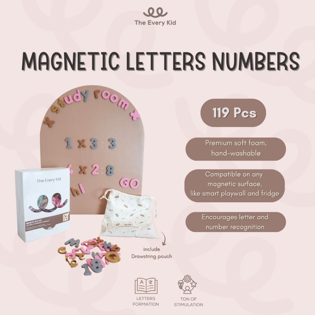 Jual Magnetic Letters & Numbers | Magnet Huruf Edukasi | Belajar huruf ...