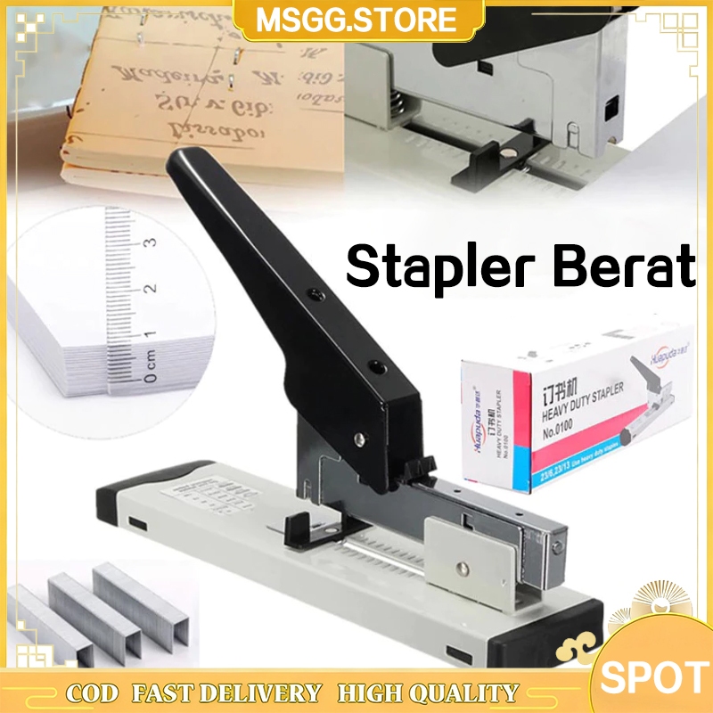 Jual Stapler Heavy Duty Kapasitas 100 Lembar Stapler Logam Kuat untuk ...