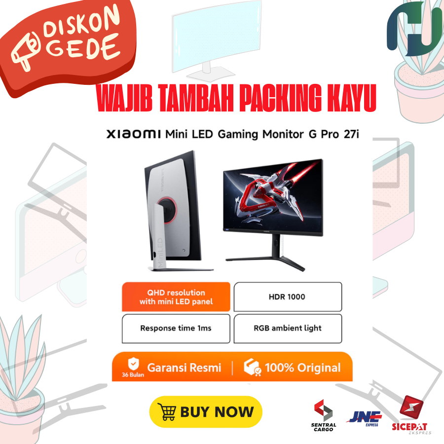 Jual SECOND Xiaomi Mini LED Gaming Monitor G Pro 27i | Mini LED 1152 ...
