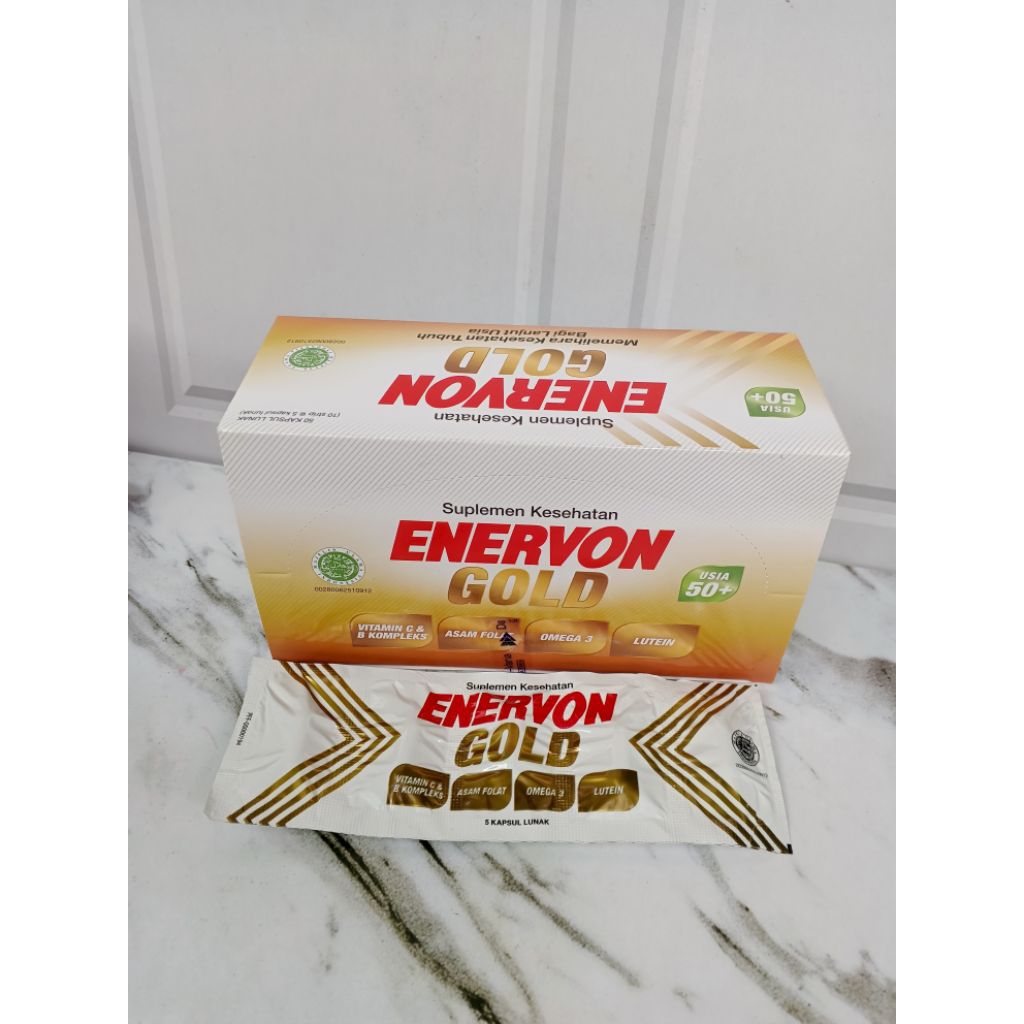 Jual Enervon Gold 1box (isi 10 strip ) | Shopee Indonesia