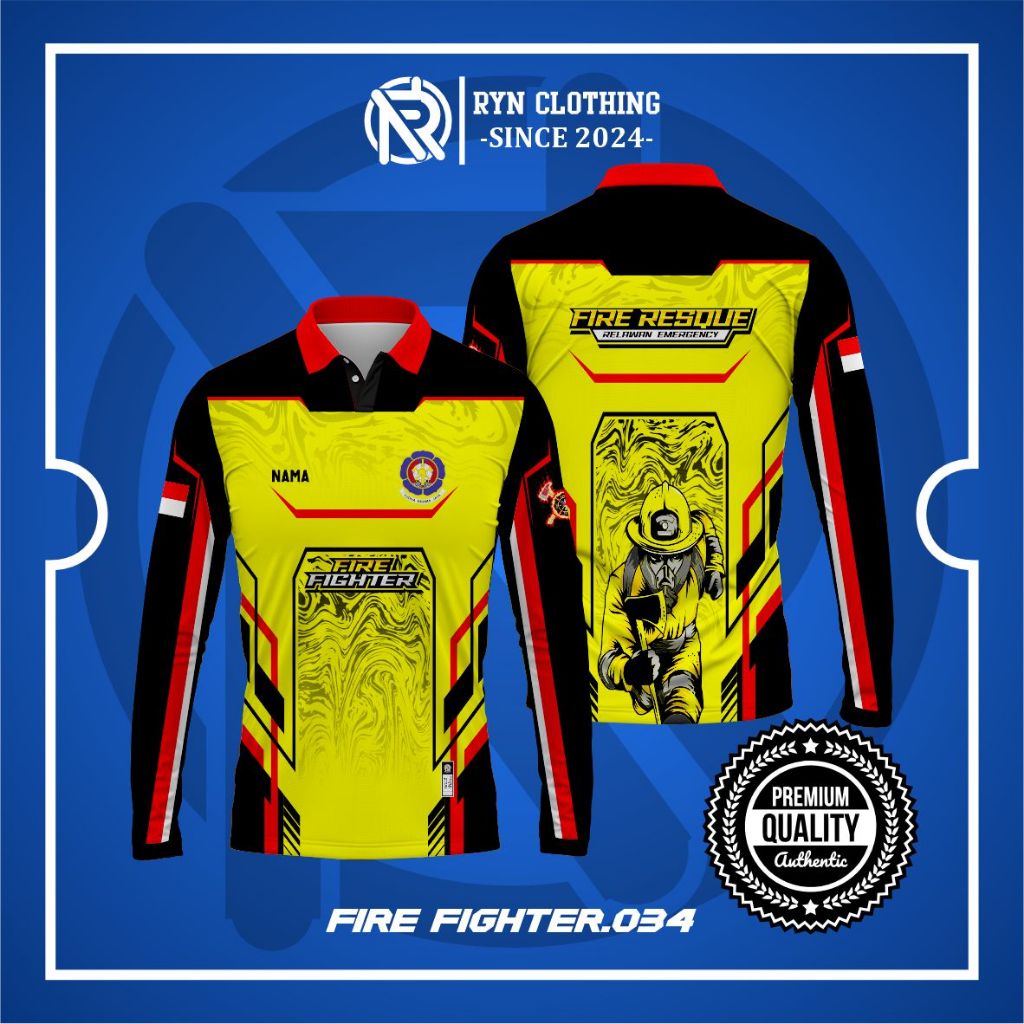 Jual JERSEY DAMKAR PEMADAM KEBAKARAN FREE CUSTOM DESIGN DRYFIT FULL ...