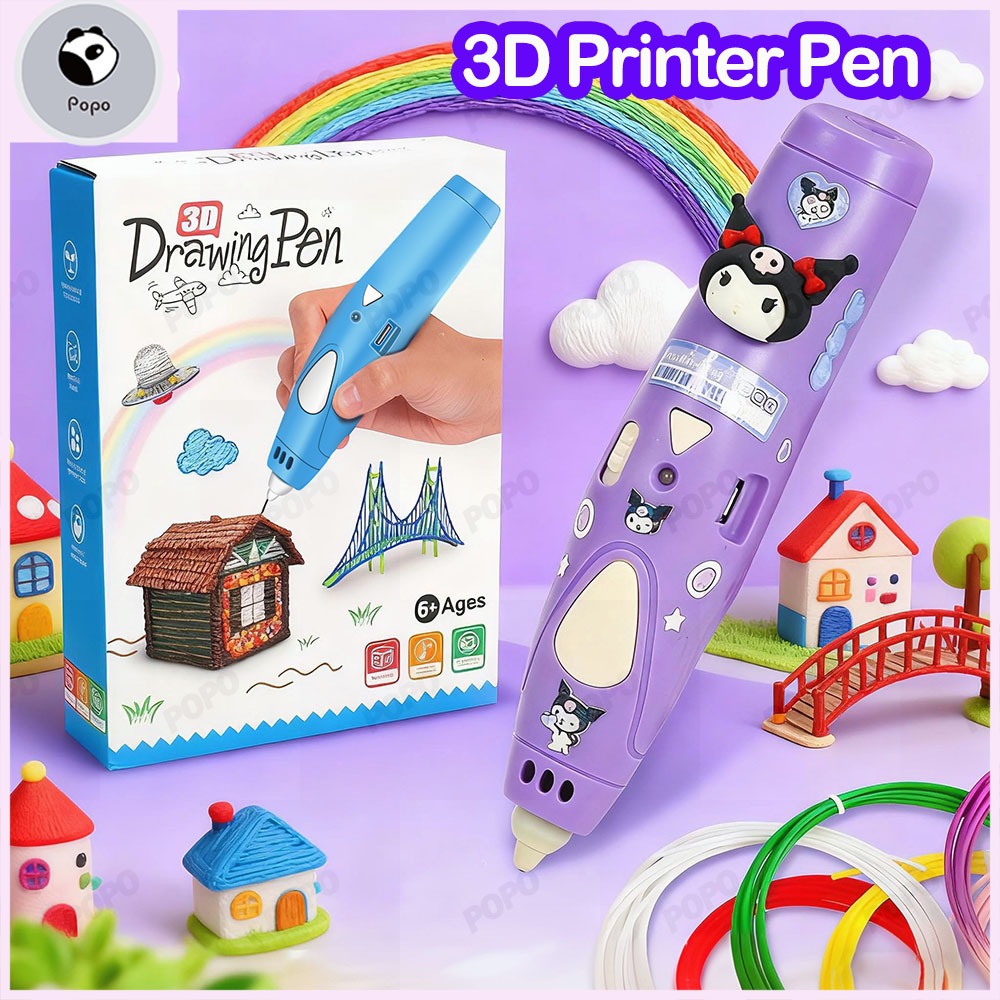 Jual 3D Printer Pen Anak Wireless 3D Printing Arts Pen Making Doodle ...