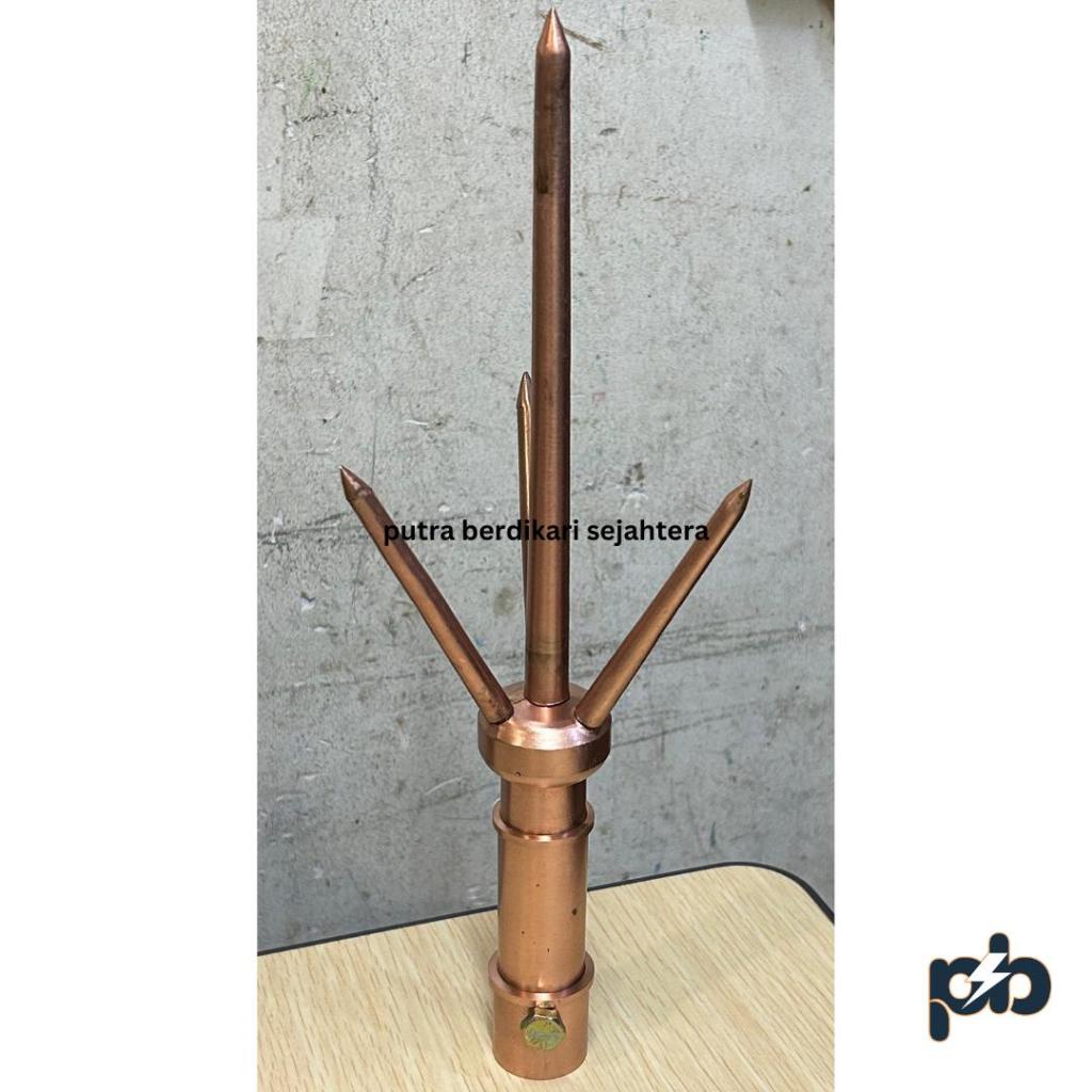 Jual Tombak Anti Petir Trisula / Penangkal Petir Trisula / Splitzen ...