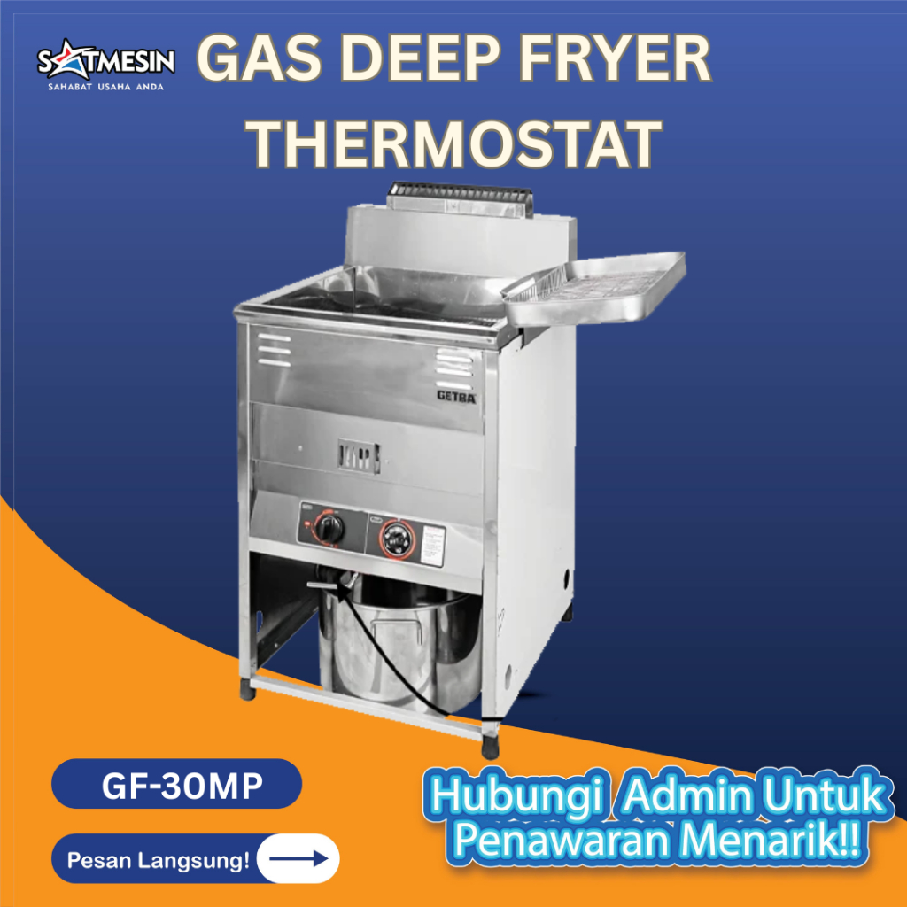Jual GF-30MP GAS DEEP FRYER ASIAN SERIES + THERMOSTAT GETRA 30 LITER ...