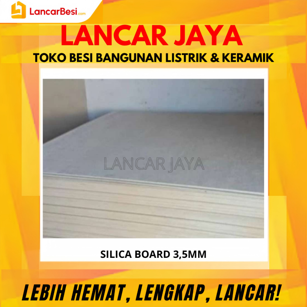 Jual Silica Board 3,5mm Papan Partisi Silica 120cm x 240cm Hanya Untuk ...