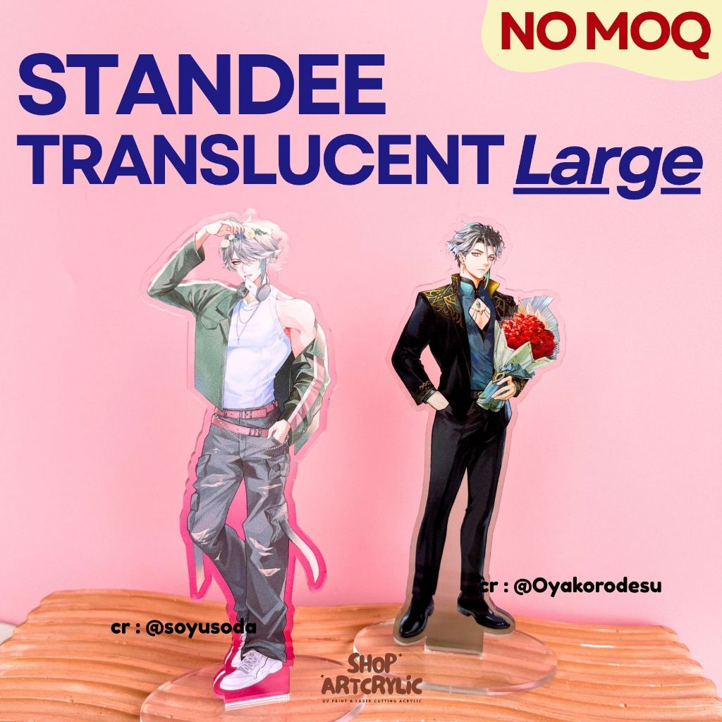 Jual Custom Standee Akrilik Translucent Mini Figure Anime Standee ...