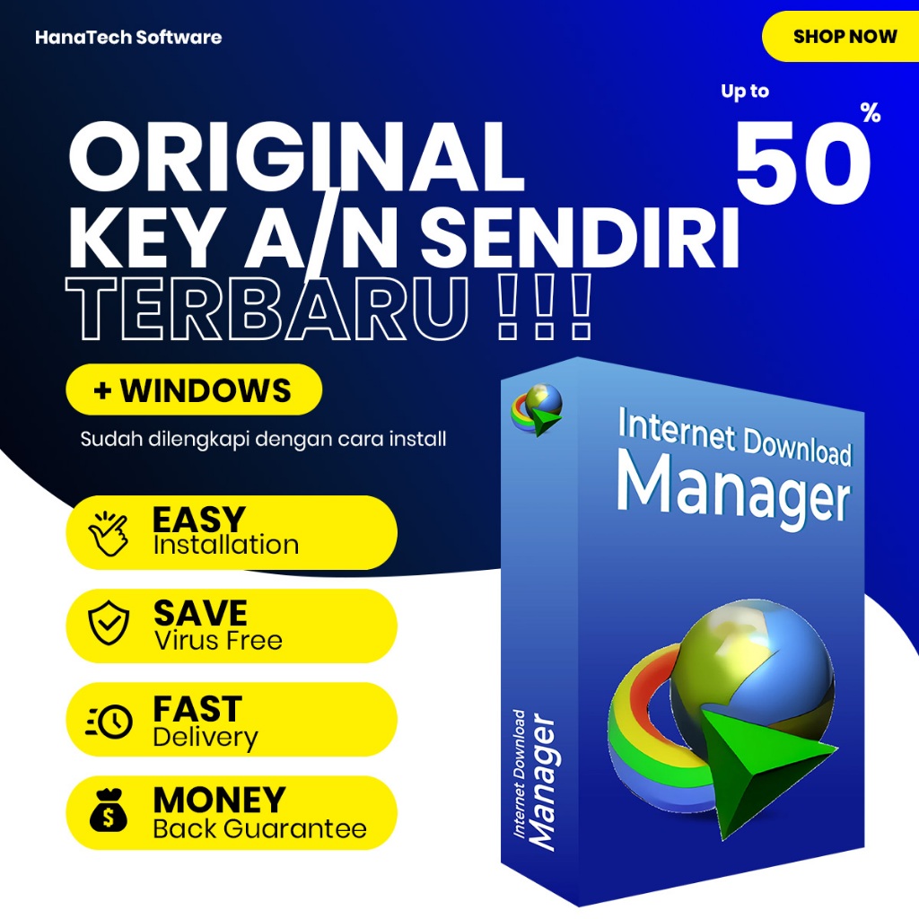 Jual IDM Internet Download Manager [Free Update] Downlaod makin cepat ...