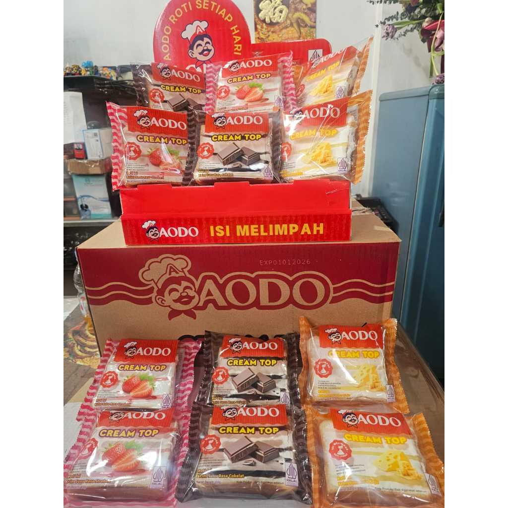 Jual [VIRAL HALAL] Roti AODO Import Creamy Coklat Keju Strawberry ...