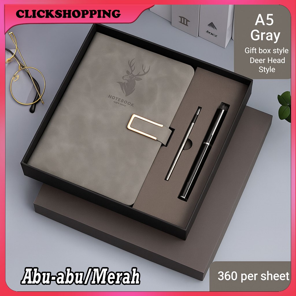 Jual Notebook Gaya Klasik Notebook Tebal Buku Catatan Kulit Premium A5 ...