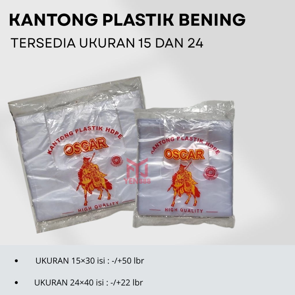 Jual KANTONG PLASTIK BENING HD OSCAR MURAH HIGH QUALITY / KANTONG ...