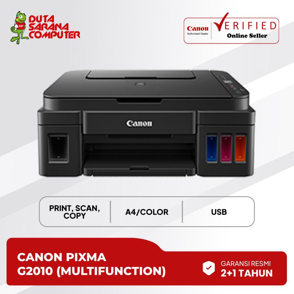 Jual PRINTER CANON PIXMA G2010 PRINT SCAN COPY GARANSI RESMI | Shopee ...