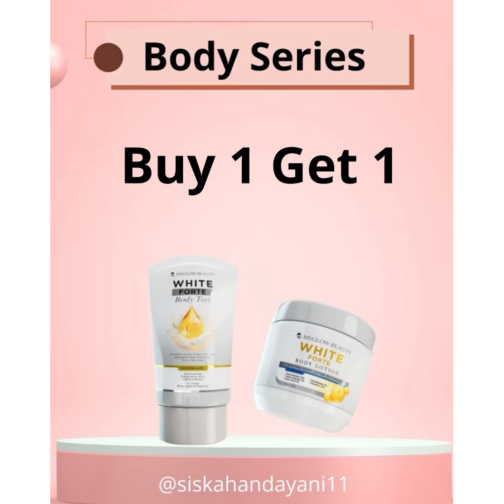 Jual MS GLOW | Dosting Body Lotion & Body Tint White Forte | Pemutih ...
