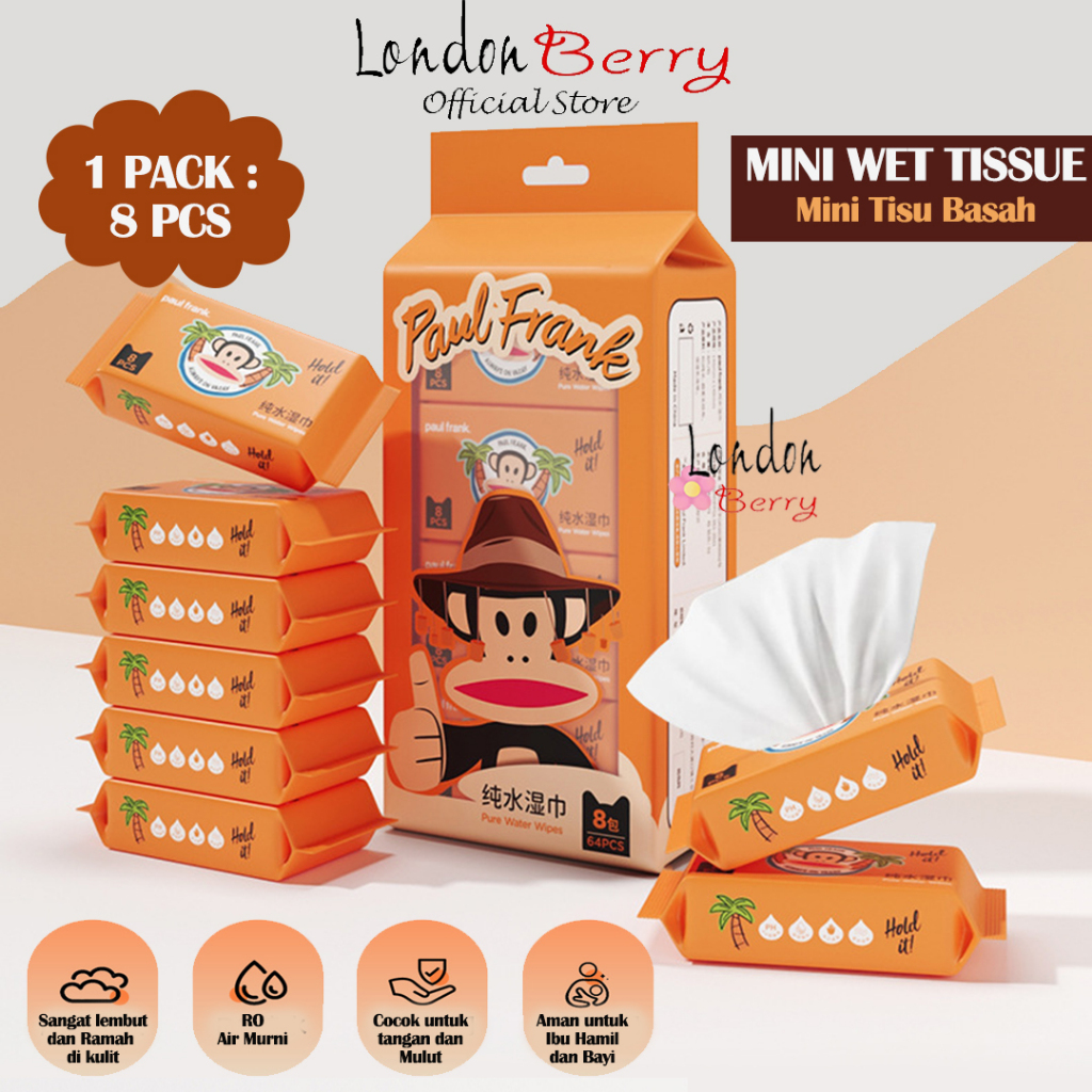 Jual London Berry ~ SPECIAL PROMO Tissue/Tisu Basah Kemasan Mini kecil ...