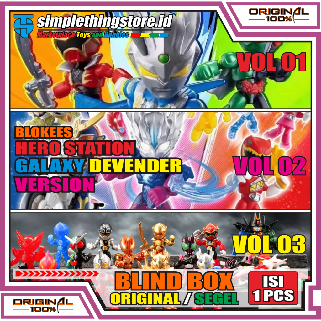 Jual Blokes BlindBox Hero Station (GDV 01/GDV 02/GDV 03) Galaxy ...