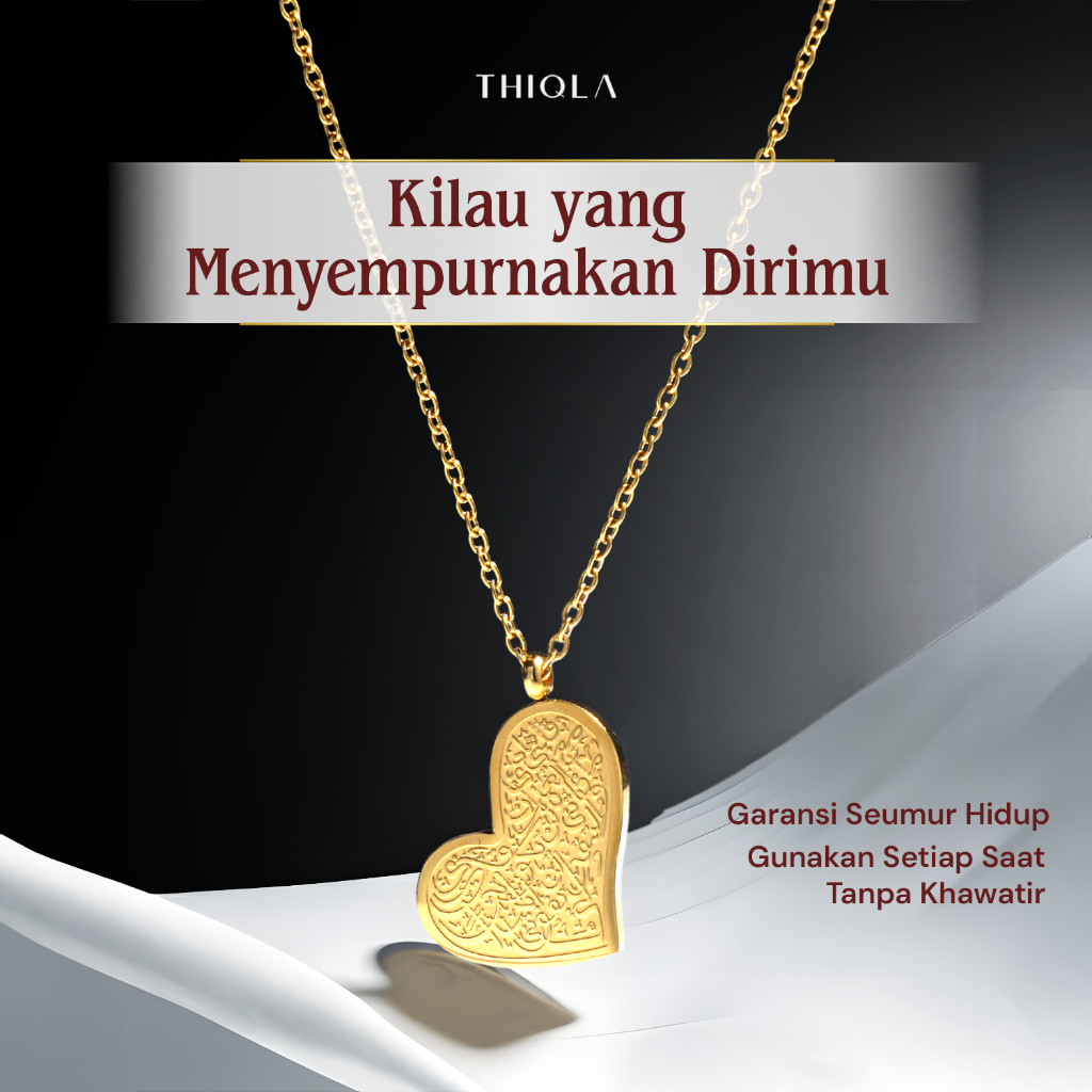 Jual THIQLA - Kalung Love HESSA - Kalung Panjang Wanita Elegan Anti ...
