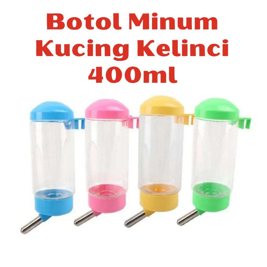 Jual BOTOL MINUM KUCING KELINCI 400ML / PET BOTTLE DRINKING 400ML ...