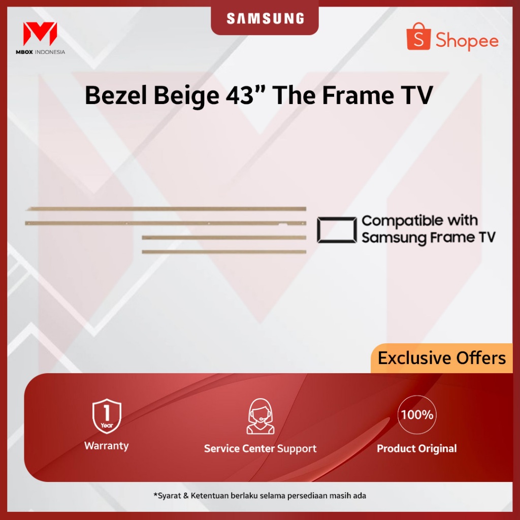 Jual Samsung Bezel Beige 43" The Frame TV - VG-SCFA43TKBRU | Shopee ...