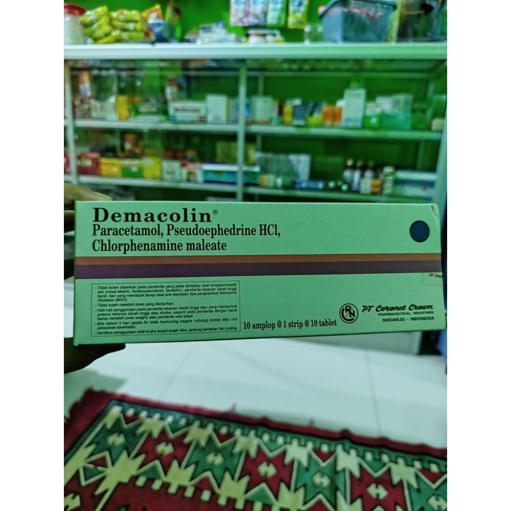 Jual Demacolin Tablet (obat flu, pilek, hidung tersumbat, sakit kepala ...