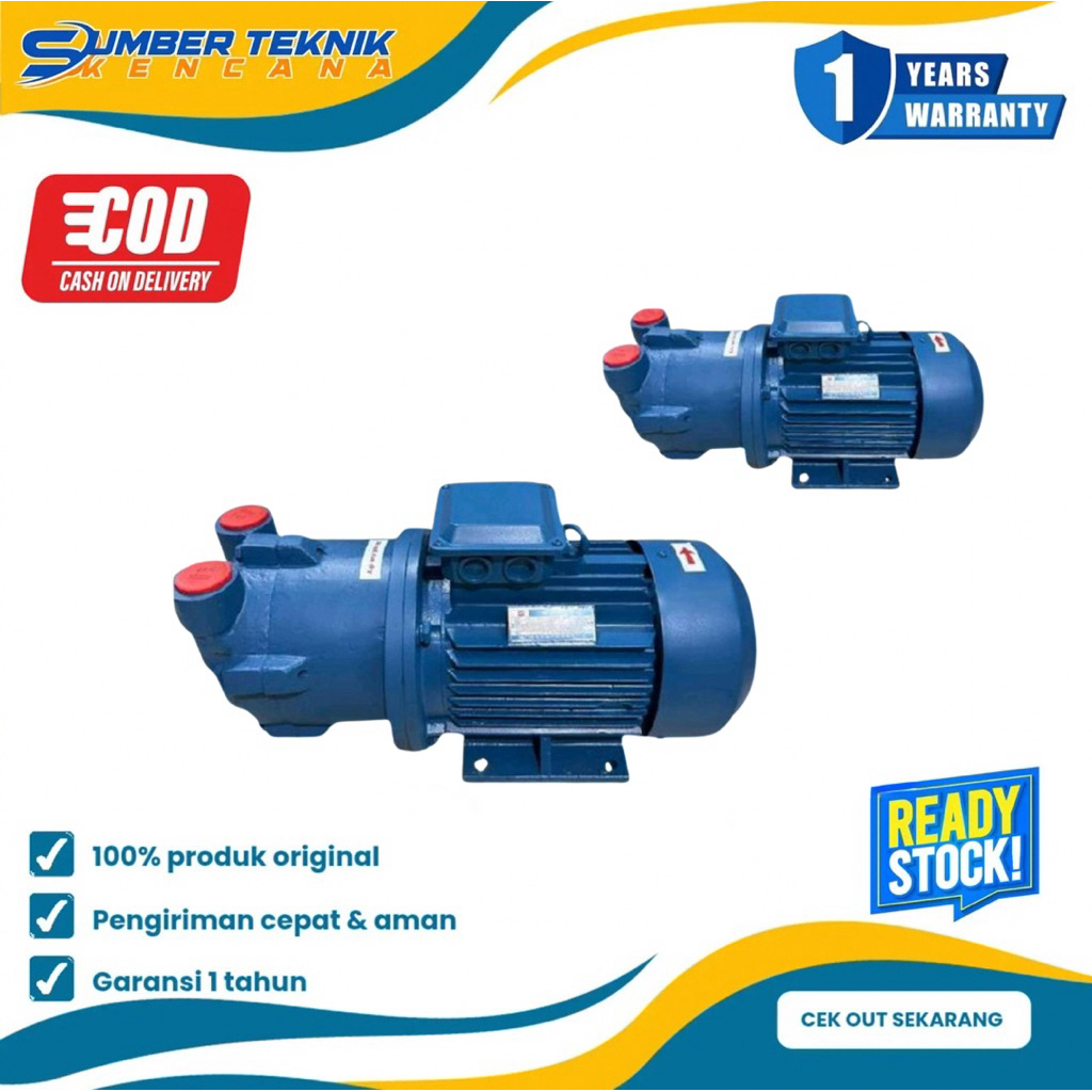 Jual Liquid Ring Vacuum Pump Kenflo CDF 2202 4Kw 5,5HP 380V | Shopee ...