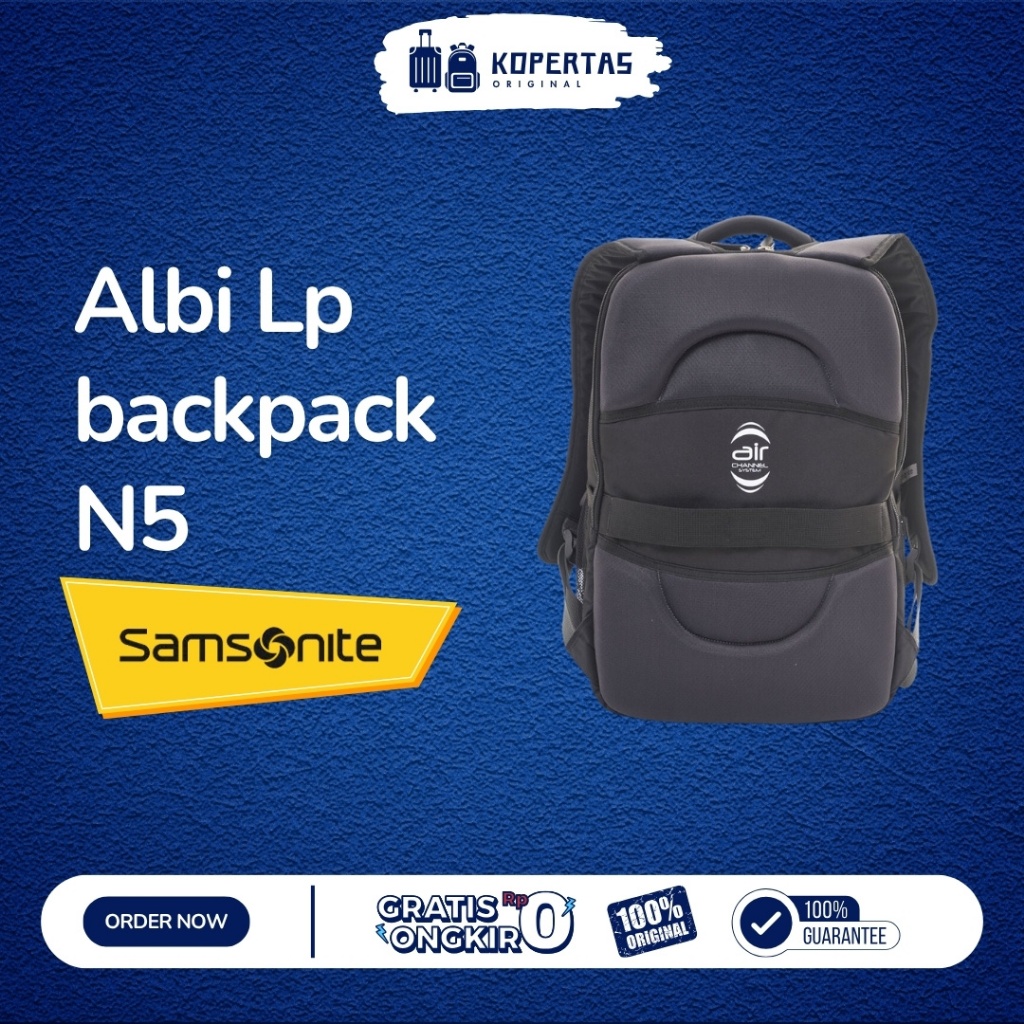 Jual Samsonite Albi LP Backpack N5 | Ransel Laptop 15.6 | Kapasitas 28L ...