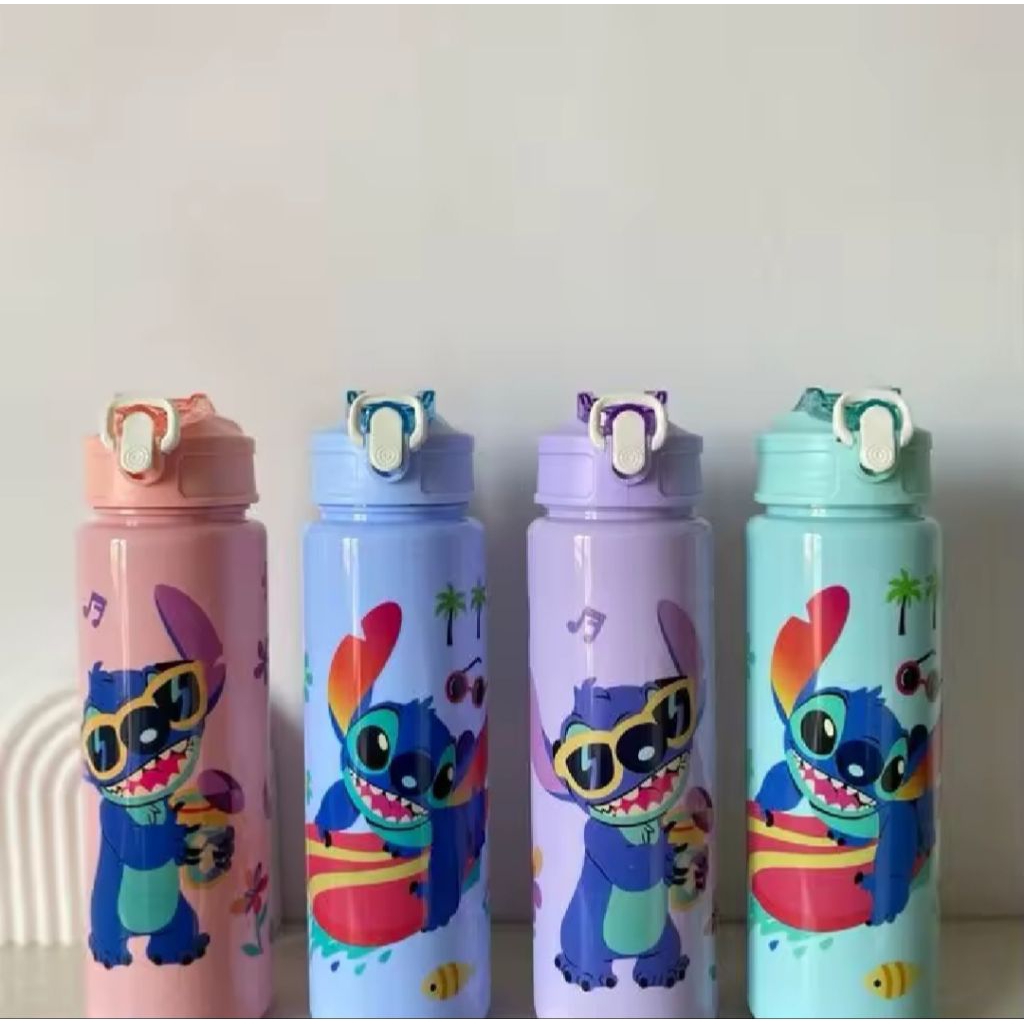 Jual Botol Minum Tritan Karakter Stich Warna Dof 900ml dengan Desain ...