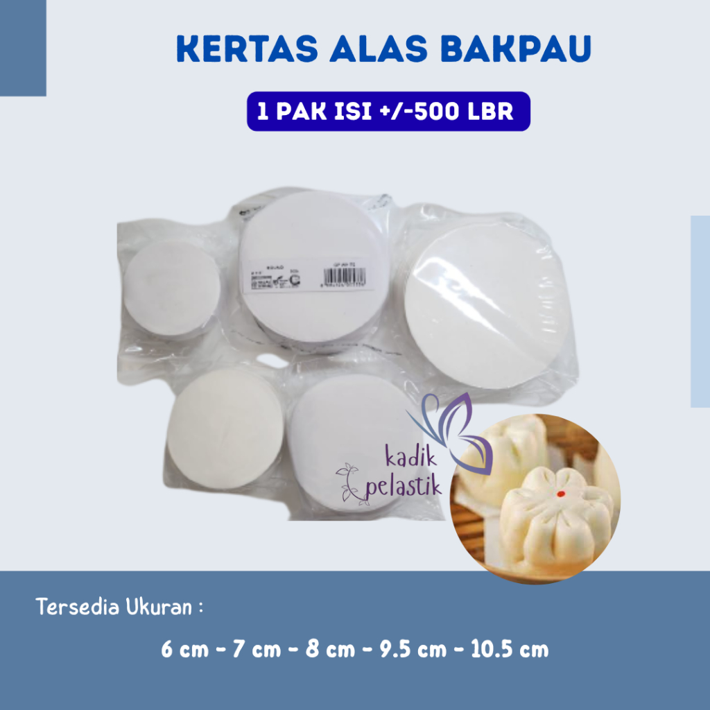Jual Kertas Bakpao Bakpau Bulat 6cm 7cm 8cm 9.5cm 10.5cm l kertas Alas ...