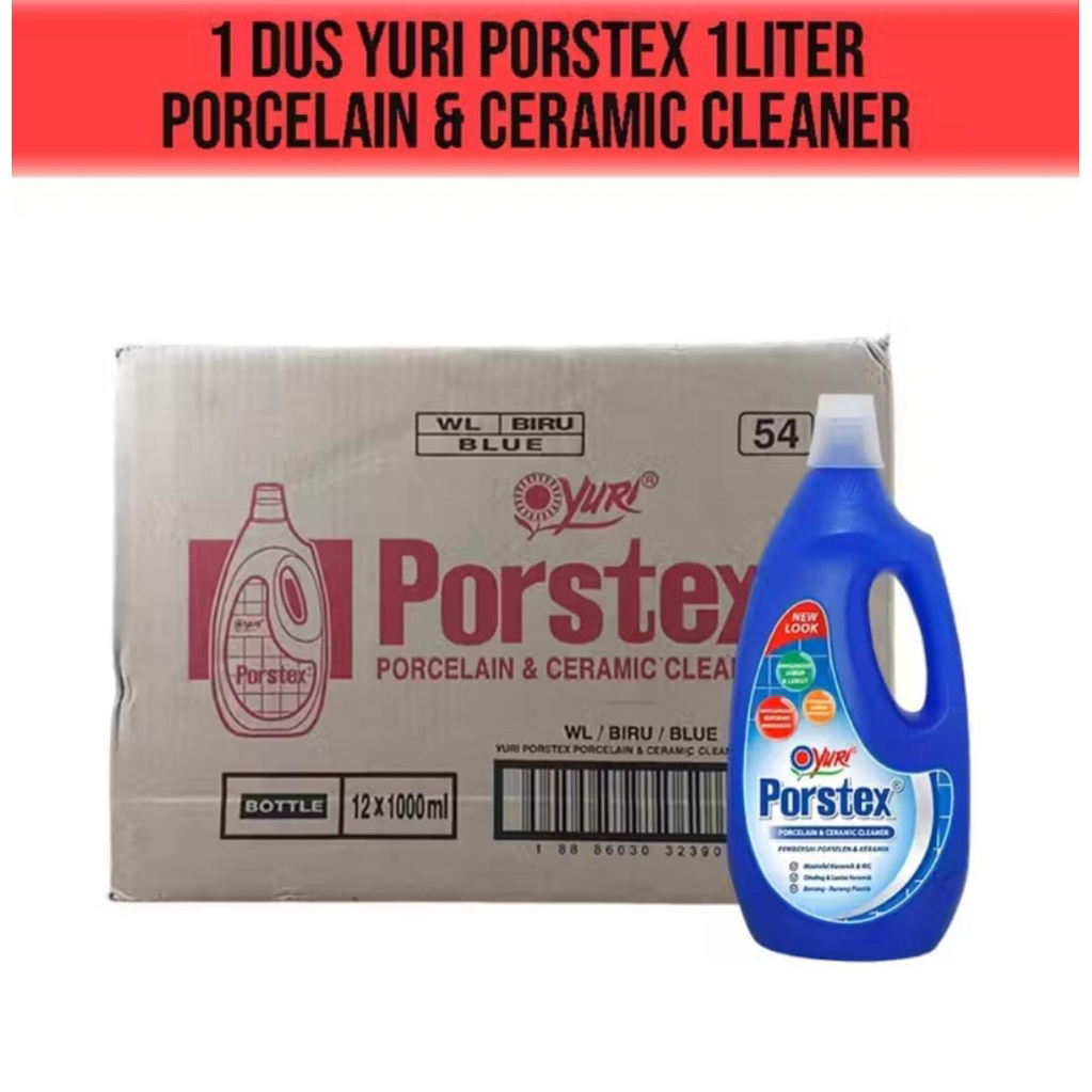 Jual YURI PORSTEX 1 Liter (1 Dus isi 12pc) | Shopee Indonesia