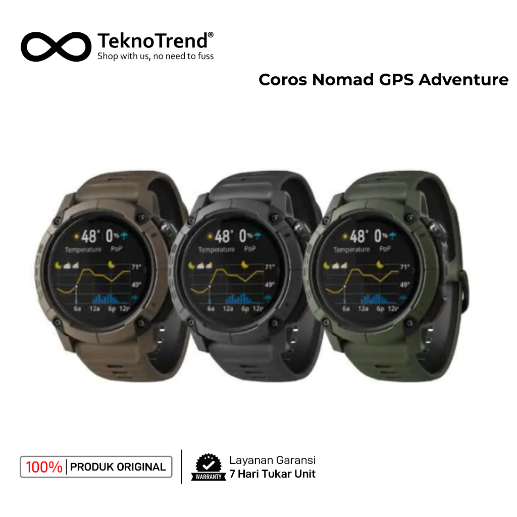 Jual Coros Nomad GPS Adventure Sport Watch with Voice Comand and Real ...