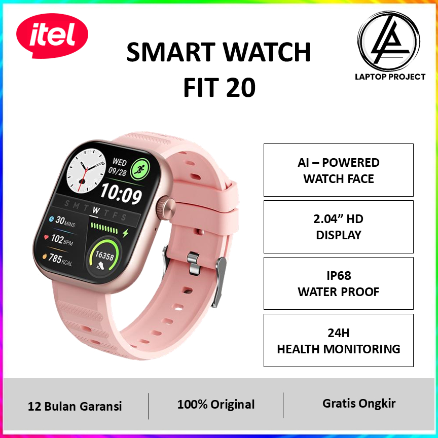 Jual Itel Smart Watch ISW 020 AI Witch Face Tahan Air - Smartwatch ...