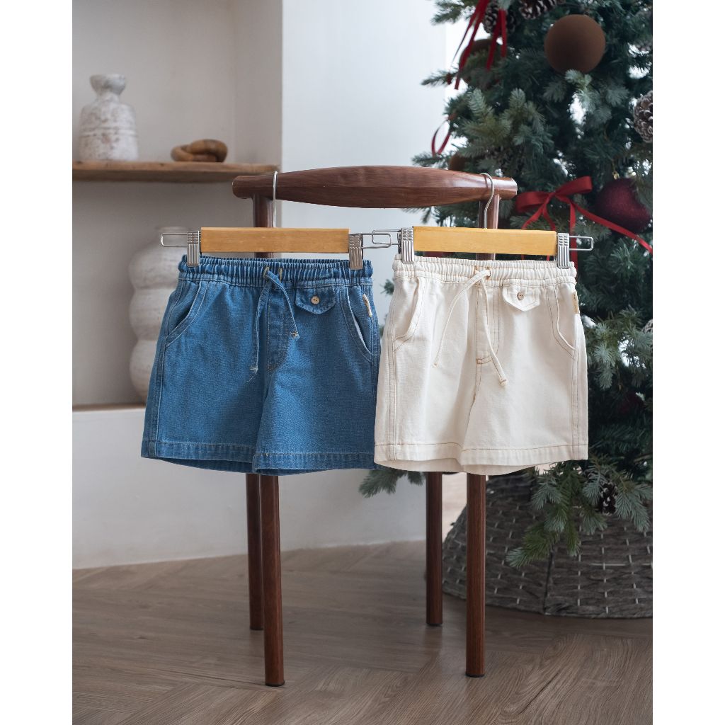 Jual Moon Maru - Elden Denim Shorts 226 (Bright Cristmas Morning ...