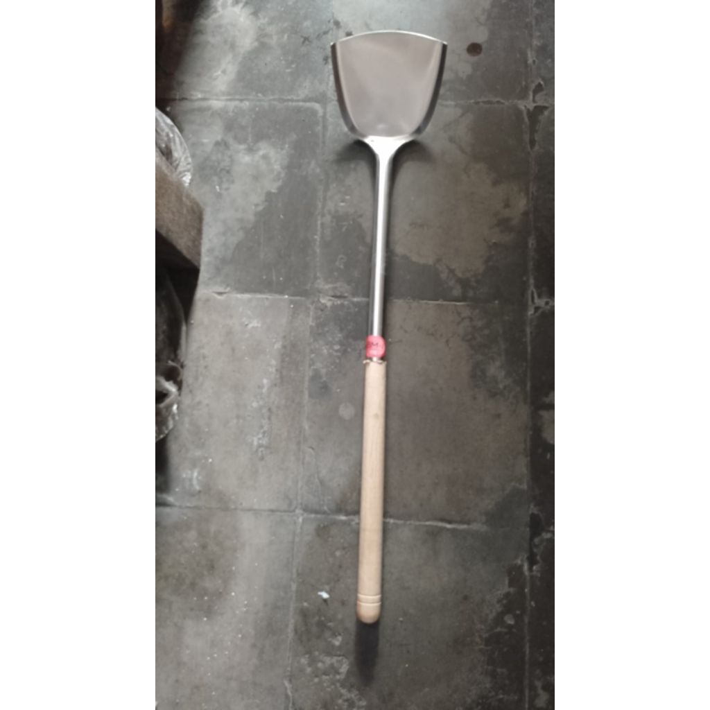 Jual sodet stainless gagang kayu/ sodet jumbo panjang 82 cm | Shopee ...