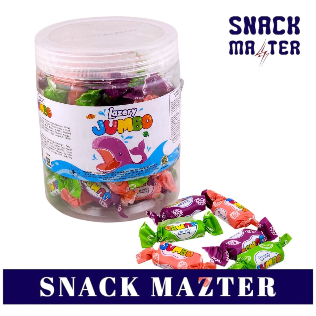 Jual Permen Lazery Yoghurt JUMBO Toples - Netto 300gr (75 butir @4gr ...