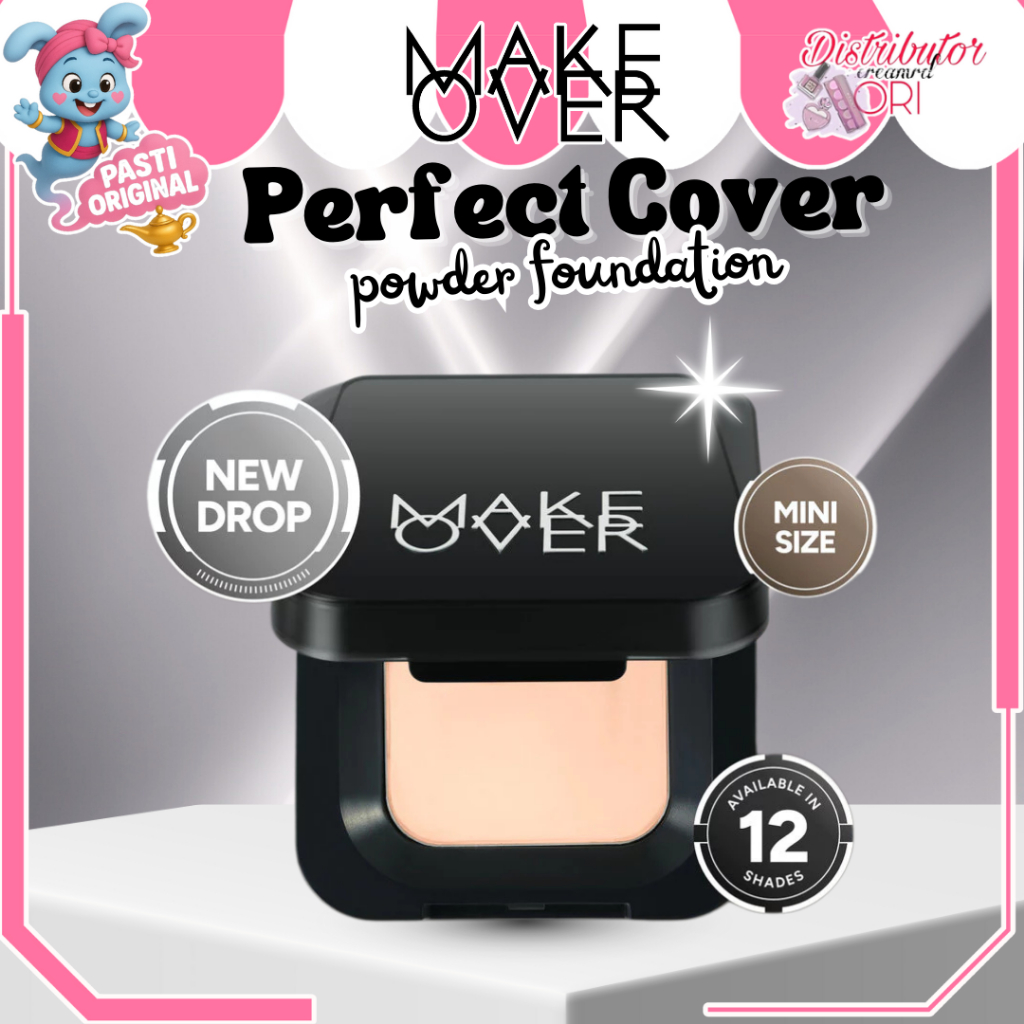 Jual MAKE OVER Perfect Cover Powder Foundation Mini Twc Two Way Cake ...