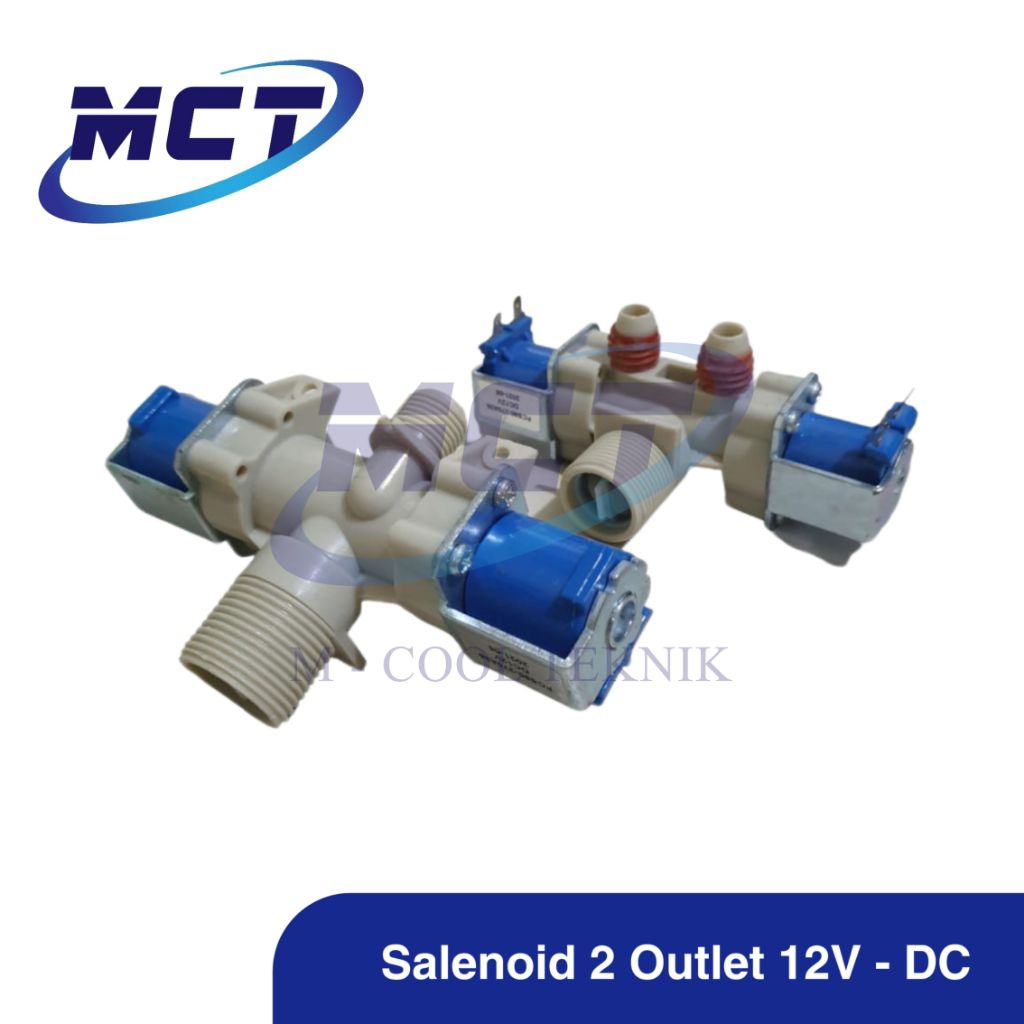 Jual Salenoid Mesin Cuci 2 Outlet 12V DC Soket Kiri Kanan Selenoid ...